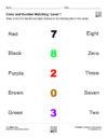 Match the Numbers and Colors (Level 1) - Workbooks and Free Worksheets ...