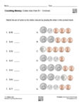 Counting Money with Coins under $1 - Ordered Set 2 - Workbooks and Free ...