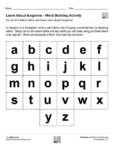 Learn About Isograms - Word Building Activity - Workbooks and Free ...