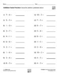 Addition Facts Practice Worksheets - Workbooks and Free Worksheets for ...