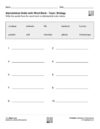 Alphabetical Order Worksheets with Word Bank - Workbooks and Free ...