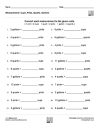 Cups, Pints, Quarts, Gallons Worksheets – Liquid Measurement & Unit ...