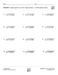 1-Digit Division Worksheets - Long Division with No Remainders ...