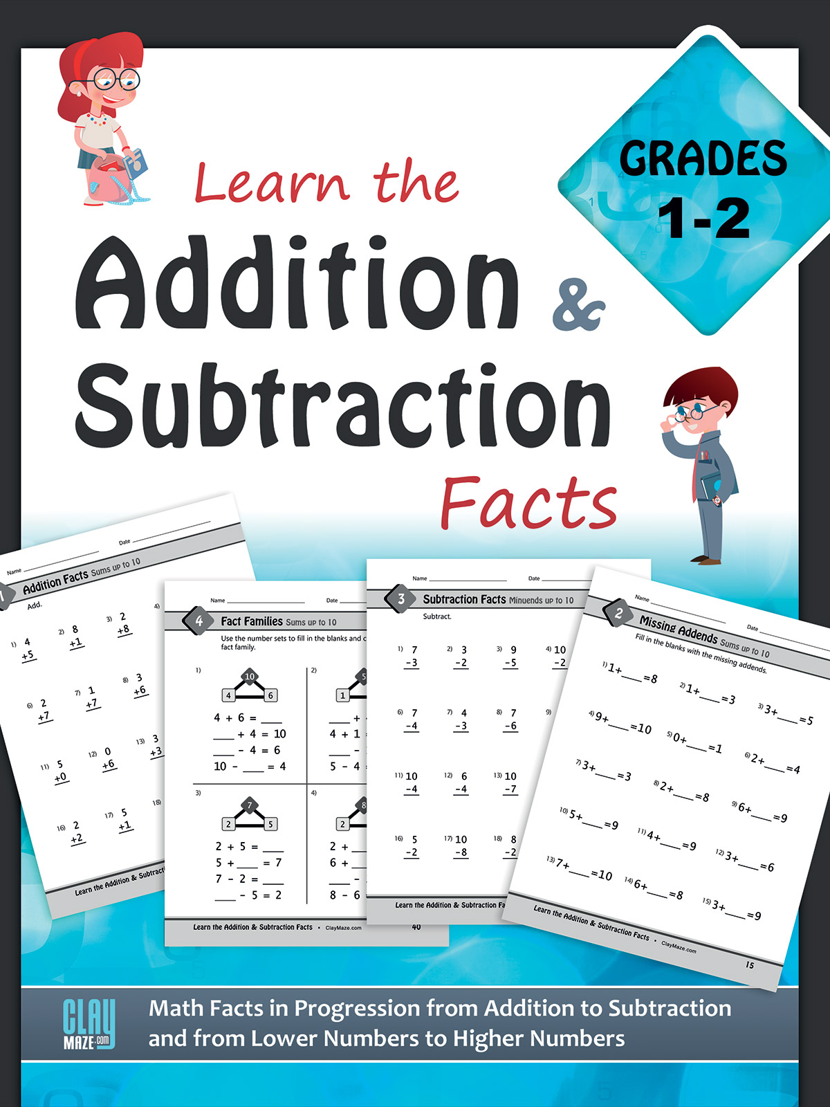 Learn the Addition Facts Workbook - Workbooks and Free Worksheets for ...