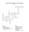 Our Solar System Crossword (Grades 4-6)