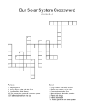 Our Solar System Crossword (Grades 4-6)