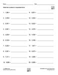 Expanded Form Worksheets: Thousands Place Value