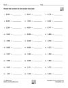 Rounding to the Nearest Thousand Worksheets