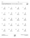 Multiplication Facts Worksheets - Multiplying 1 Digit numbers ...