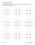 Tic Tac Toe Printable