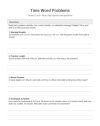 Time Word Problems Worksheet (Grades 5–6) - Workbooks and Free ...