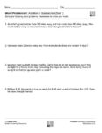 Word Problems I: Addition & Subtraction - Workbooks and Free Worksheets ...